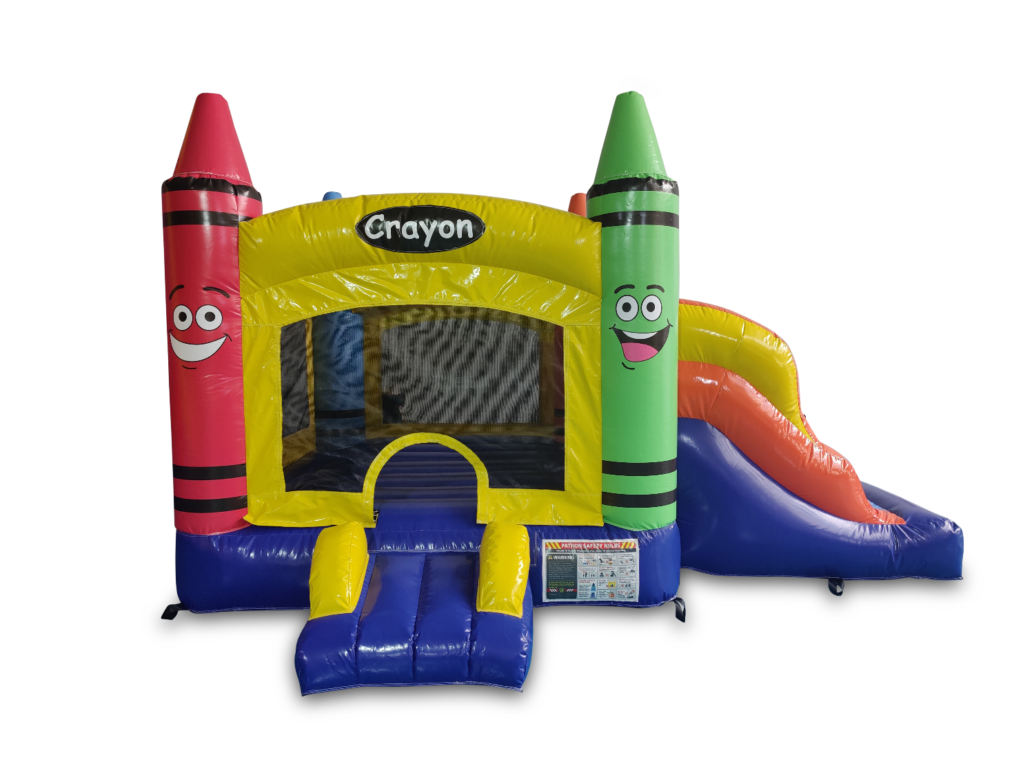 Mini Crayon Bounce House Slide