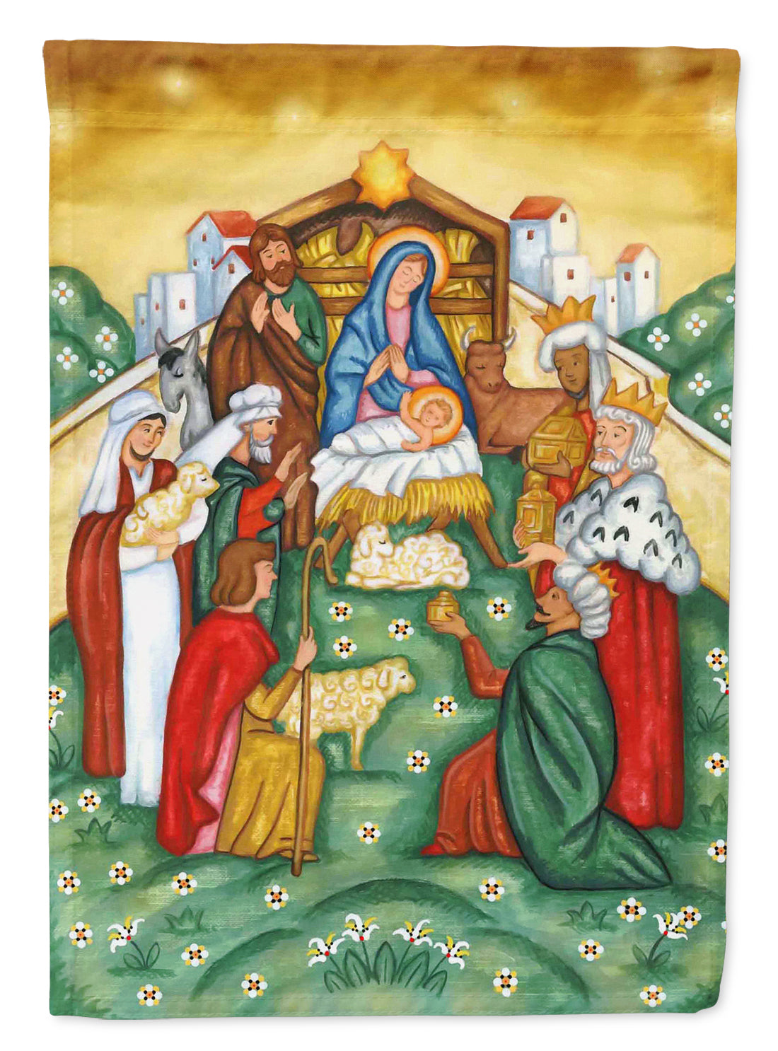 Nativity A Saviour is Born Garden Flag – Decorative Outdoor Yard Flag