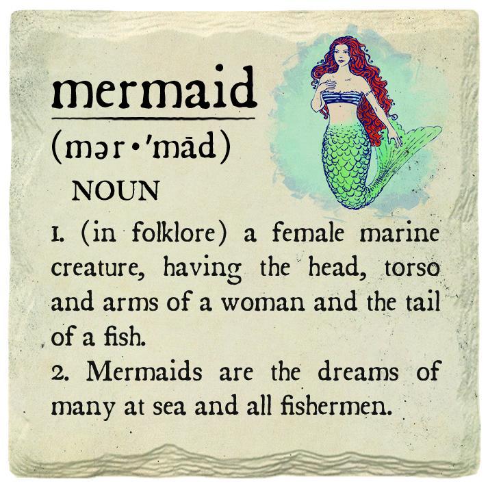 Mermaid Definition Coaster Set