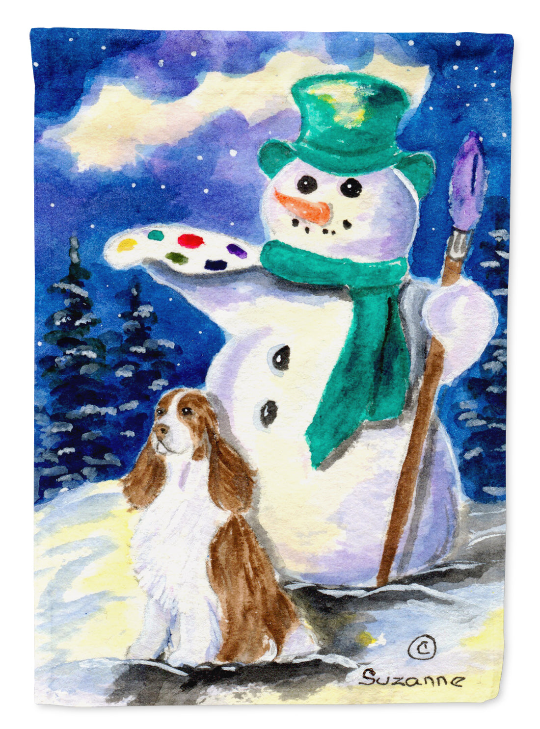 English Springer Spaniel Garden Flag – Decorative Outdoor Yard Flag