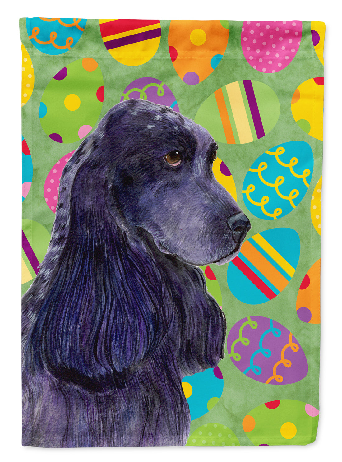 Cocker Spaniel Easter Eggtravaganza Flag Canvas House Size