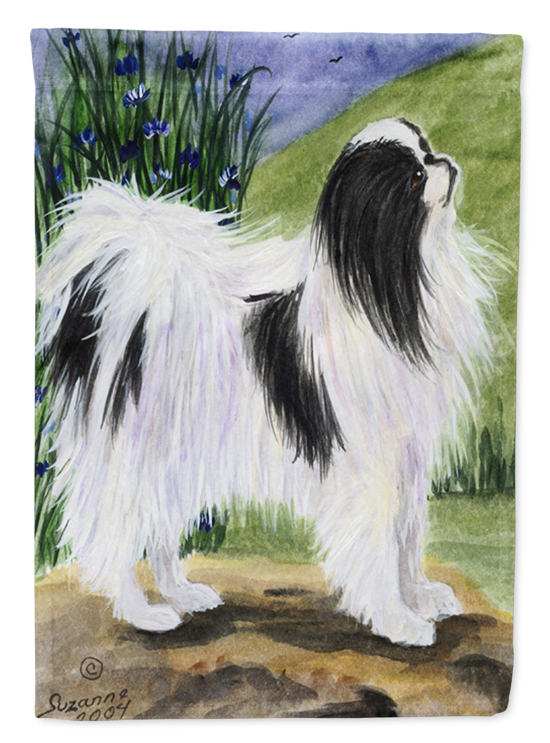 Japanese Chin Garden Flag – Decorative Outdoor Yard Flag