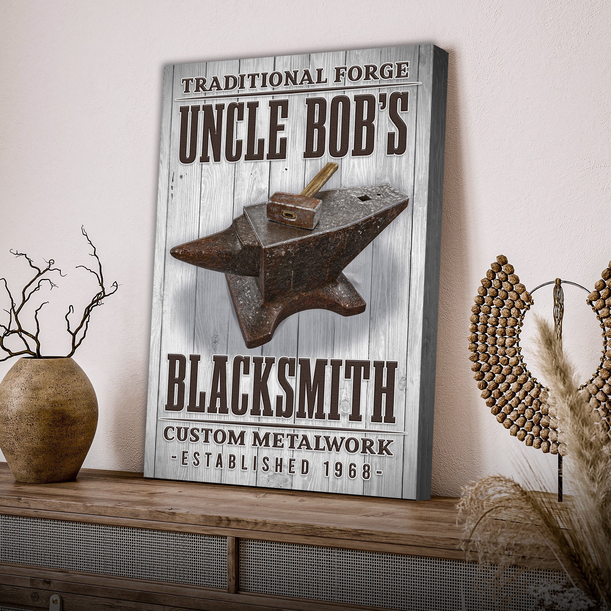 Traditional Forger Blacksmith Sign