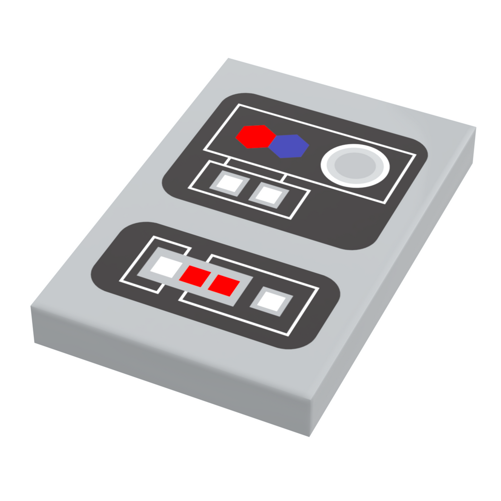 Control Panel #1 for Star Wars/Space (2x3 Tile) - B3 Customs using LEG