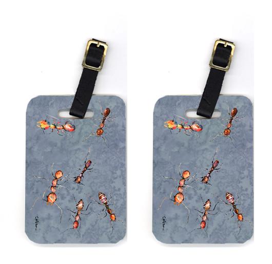 Ants Luggage Tags – Set of 2 Durable Bag Tags with Straps