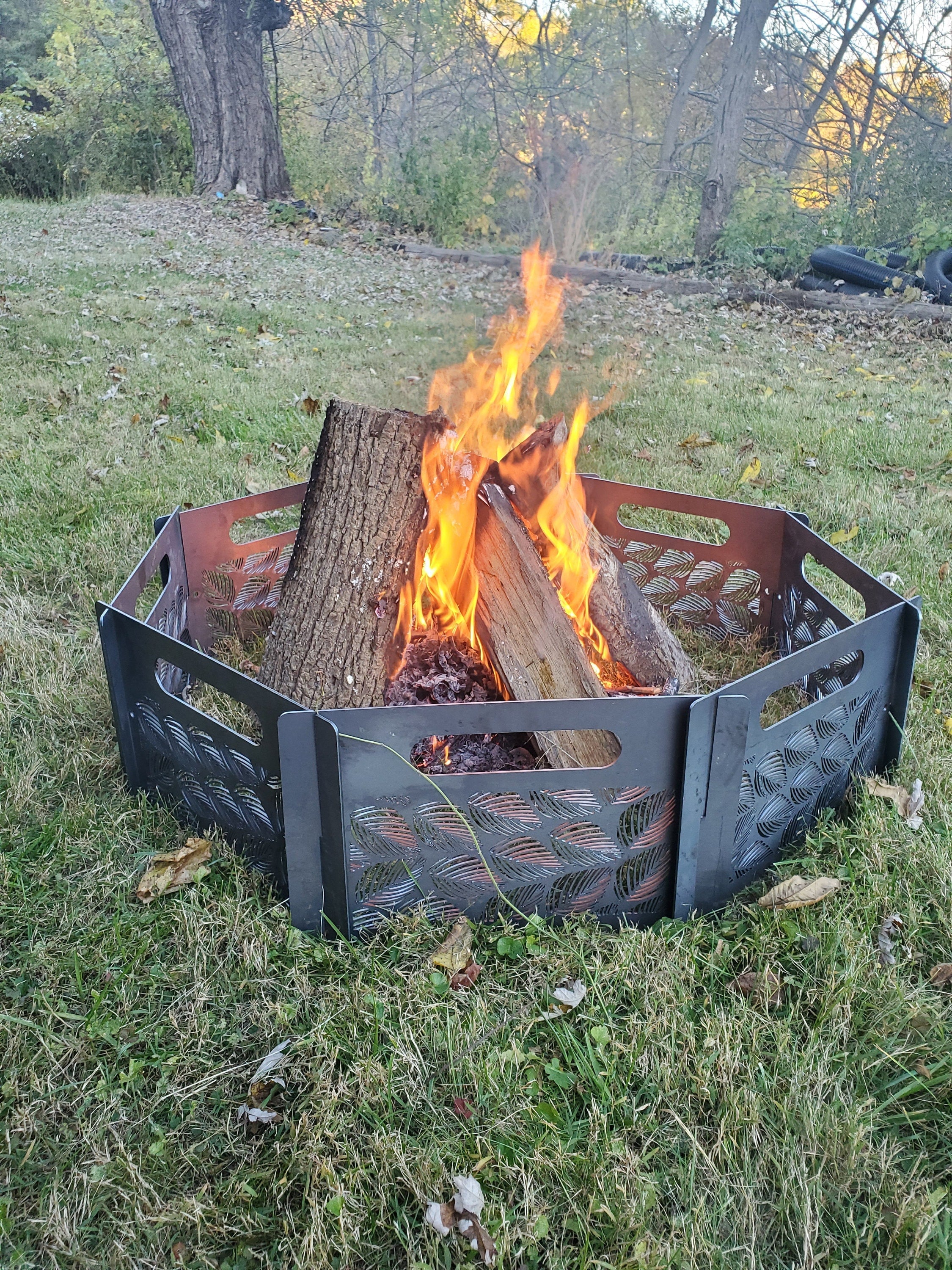 Custom Portable Fire Ring, Fire Pit, Camping Fire Ring, Fire Ring Cust