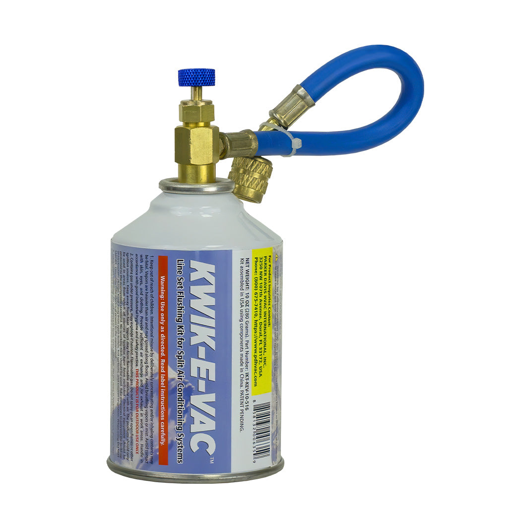 KWIK-E-VAC Line Set Flushing Kit Installation Simplifier for Mini Spli