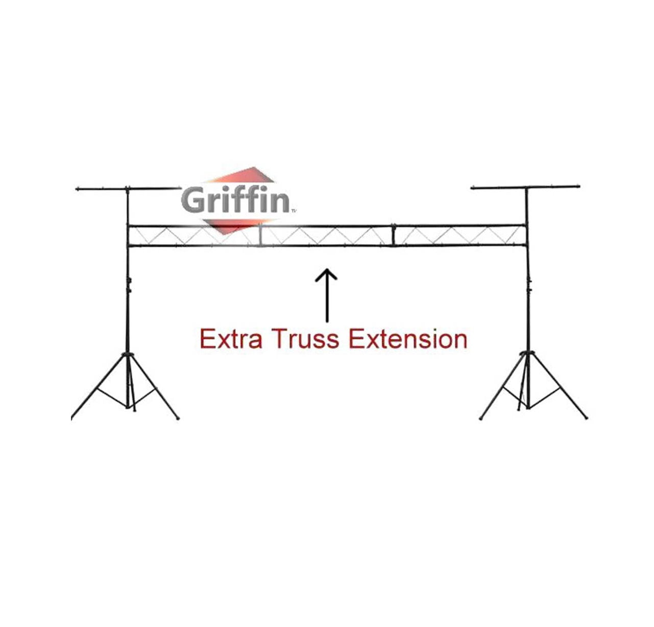 Light Truss Stand System by GRIFFIN - I-Beam Trussing Set & DJ Booth P