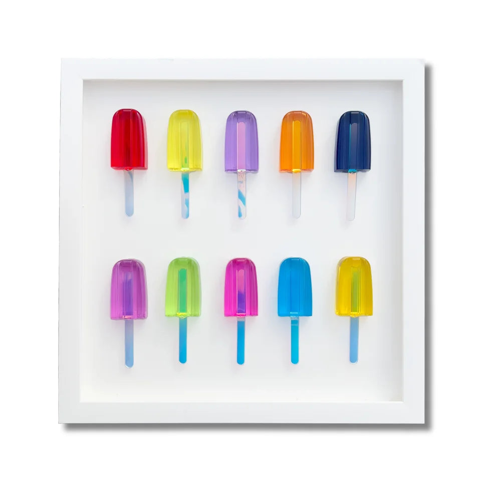 Popsicle Delight - Unique Handmade Wall Art